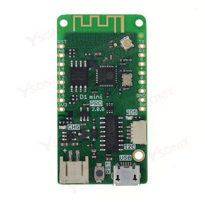 D1 Mini Pro V2.0.0 WIFI IOT Board ESP8266 16MB External Antenna MicroPython Nodemcu Arduino Compatible